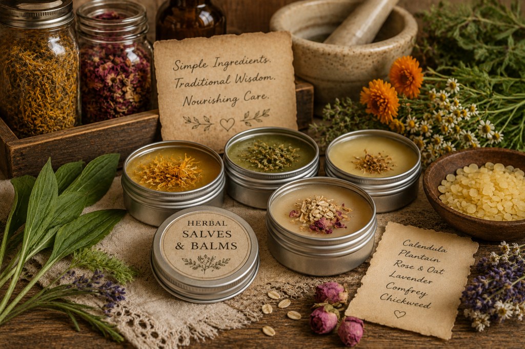 Simple Herbal Salves & Balms – Holy Roots Wellness